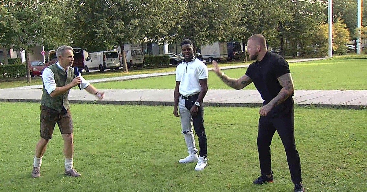 Wiesn sportlich mit den MMA-Kämpfern Joel Batobo aus München und Mario ...