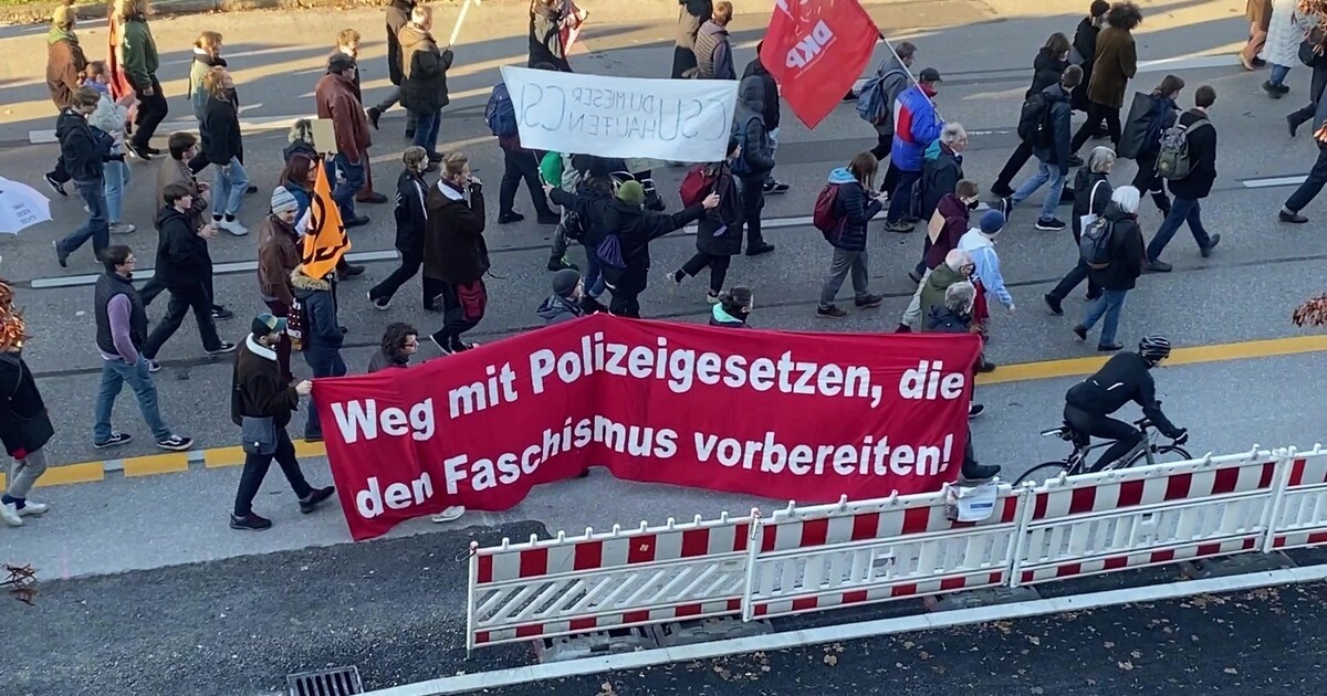 Volle Straßen – rund tausend Menschen protestieren gegen die ...