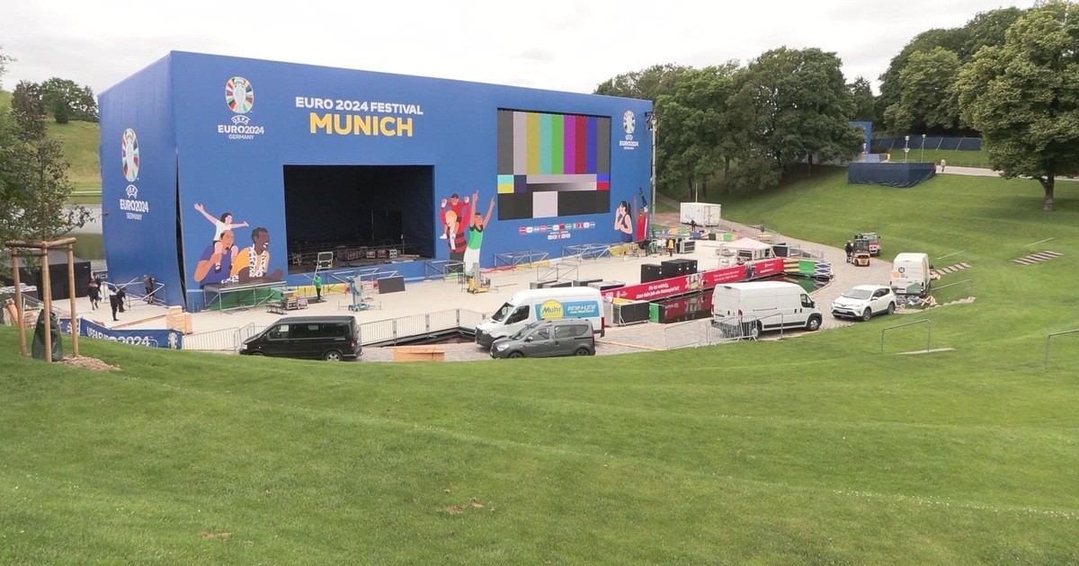Fan Zone steht – Rundgang durch Münchens Treffpunkt für Fußballfans im ...